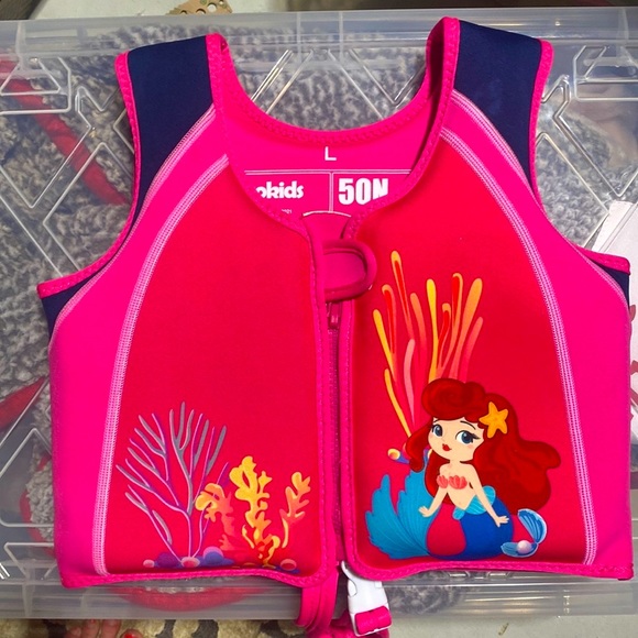 Gogokids | Swim | Girl Pink Little Mermaid Toddler Life Jacket New ...